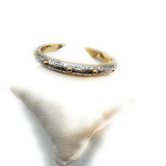 Brighton | Jewelry | Brighton Gold Plated Hinged Bangle Bracelet 630 ...